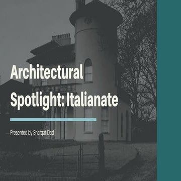 Architectural Spotlight: Italianate | PDF