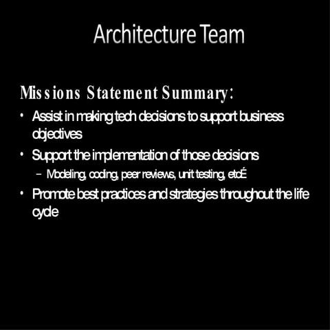 Architecture Guidance | PPT | Technology & Computing