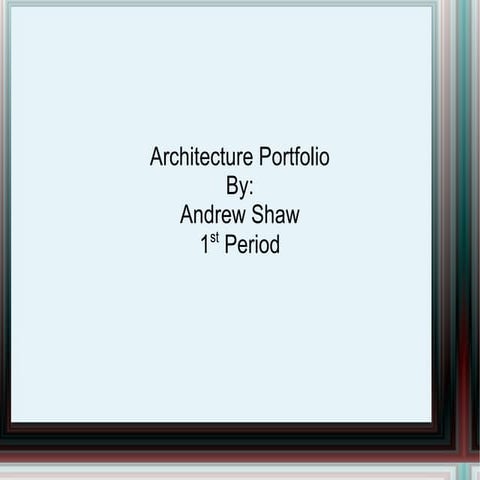 Architecture final | PPT