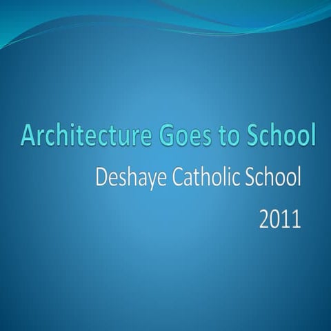 Architecture goes to school inquiry project presentation | PPTX ...