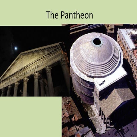Architecture lesson #3 the pantheon | PPT