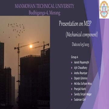 Mechanical Component(MEP) | PPTX