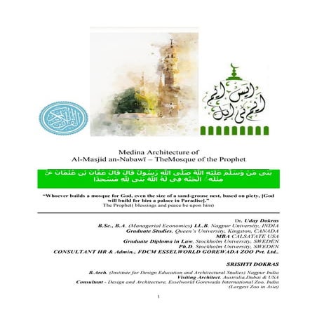 Architecture of the_mosque_at_medina | PDF | Islam | Religion ...