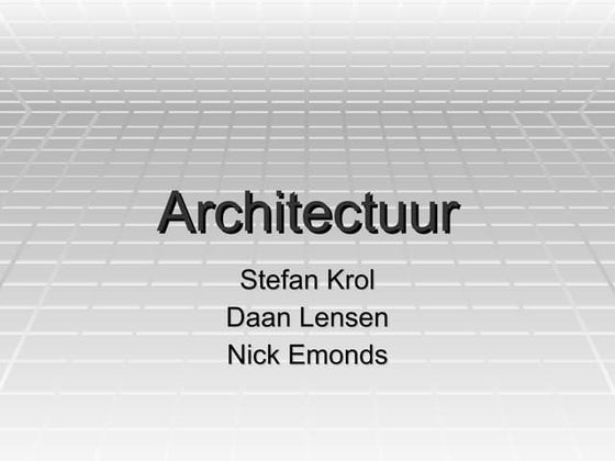 Architectuur ckv les 2 | PPT