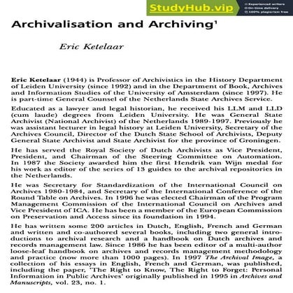 Archivalisation and archiving.pdf
