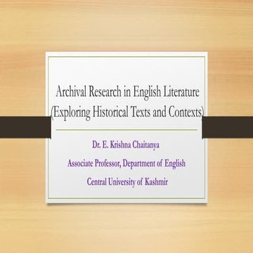 English Archival Research Methodology.ppt