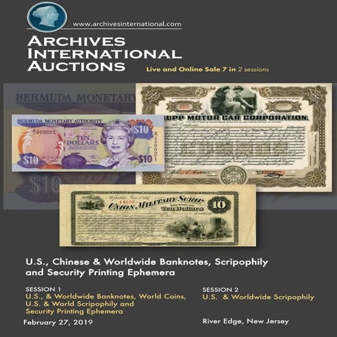 Archives International Auctions Sale 7 February 27 2019 | PDF