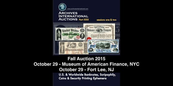 Archives International Auctions presentations