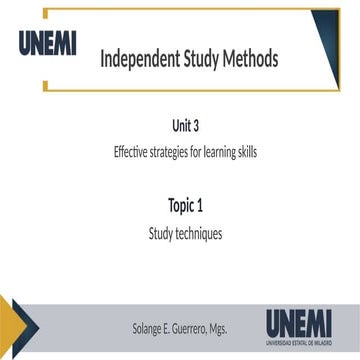 independentstudy methods study in excellent | PPT