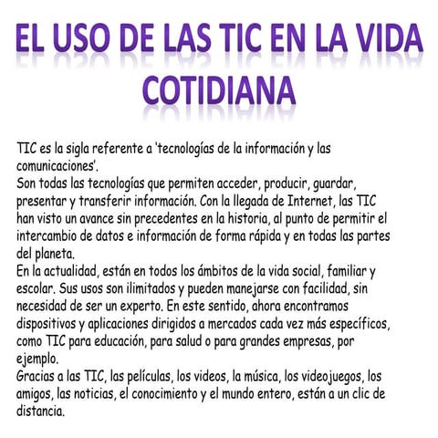 Las tic en la casa | PPTX