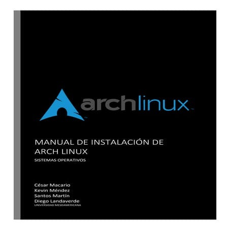 Manual de Instalación - Arch linux | PDF