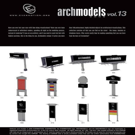 Archmodels vol13 | PDF