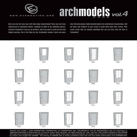 Archmodels vol4 | PDF | Graphics Software | Computer Software and ...