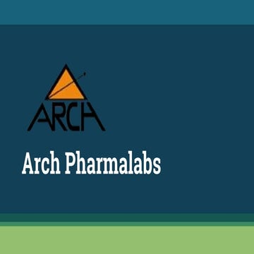 Arch pharmalabs | PPTX