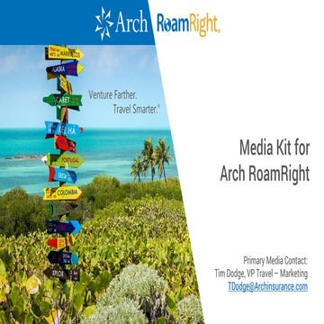 Arch RoamRight Travel Insurance Press Kit | PDF