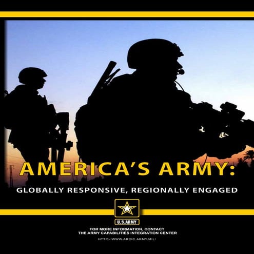 Army Capability Integration Center - America's Army Globally Responsive ...
