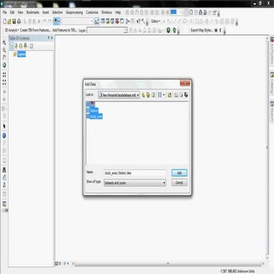 Arc map arcscene gis interpolation kriging method mono lake arcmap 10 | PPT