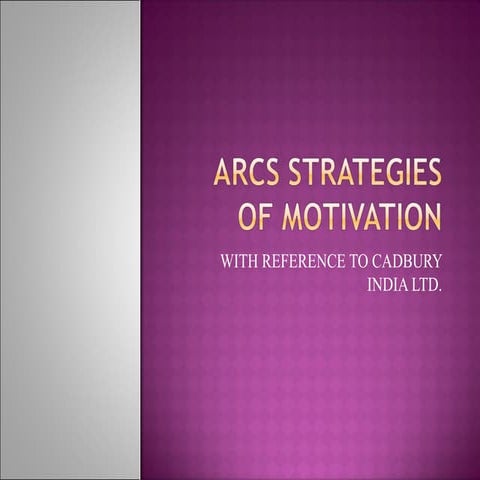 Arcs strategies | PPT