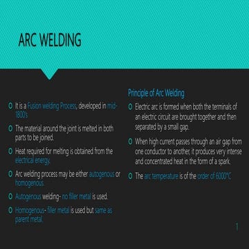 Arc welding | PPTX