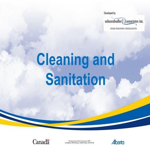 Cleaning and Sanitation: Food Safety Training | PPTX