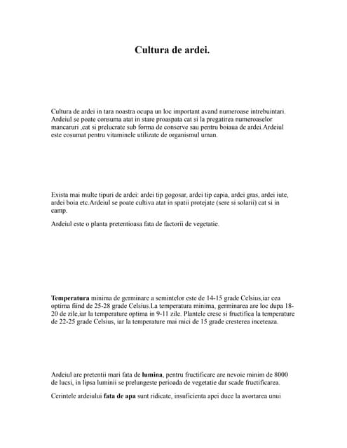 Cultura fortata ceapa usturoi | PDF