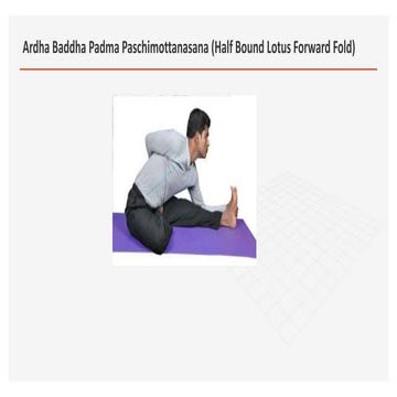 Ardha padma paschimottanasana (half lotus forward fold | PDF