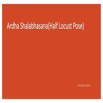 Ardha shalabhasana(half locust pose)2 | PPT