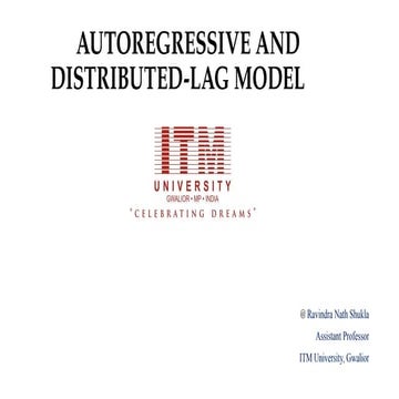 ARDL_ Autoregressive Distributed lag model.pptx