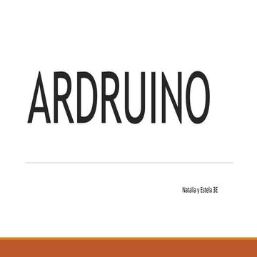 la presentación de arduino en presentaciones de google | PDF