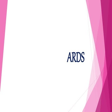 Acute respiratory distress syndrome | PPTX