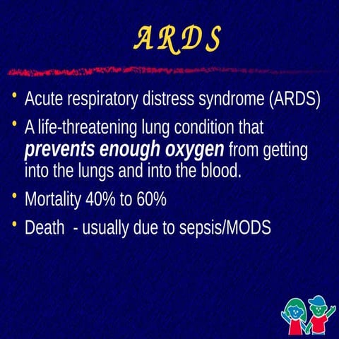 Acute respiratory distress syndrome ppt. | PDF