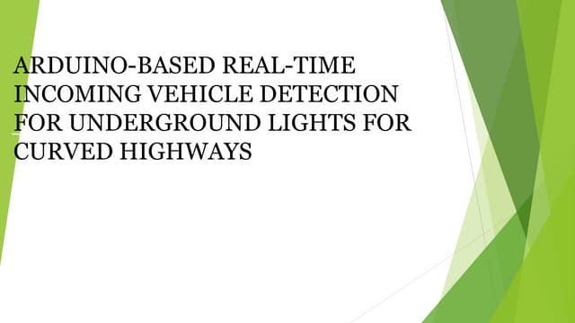 Arduino Based Vehicle Detection Sys Pptx