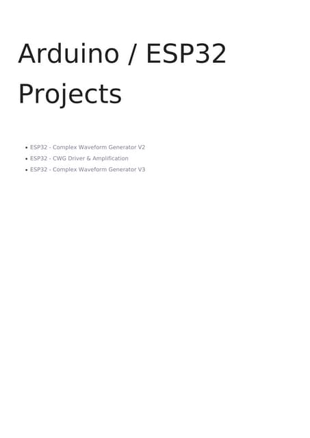 Arduino Esp32 Projects Pdf