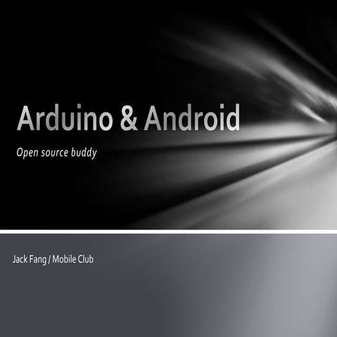 Arduino And Android Ppt 