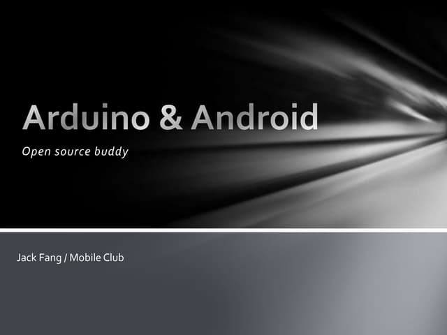 Arduino And Android Ppt