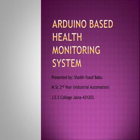 Heart Attact Detect And Monitoring System Via Arduino
