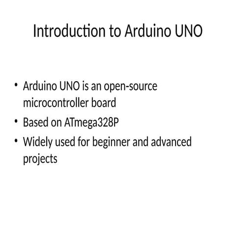 Arduino for beginners- Introduction to Arduino (presentation ...