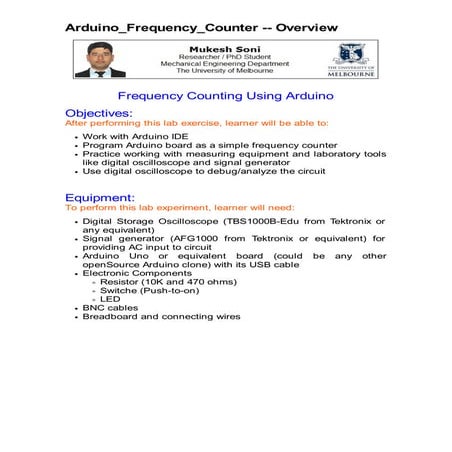 Arduino Frequency Counter Pdf