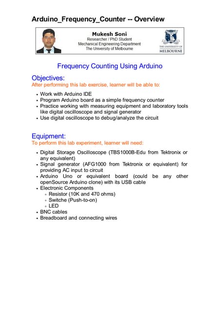 Arduino Frequency Counter Pdf Computing Technology And Computing 9113