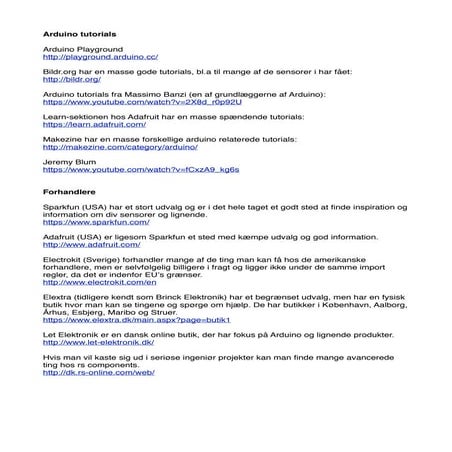 Arduino Links Pdf