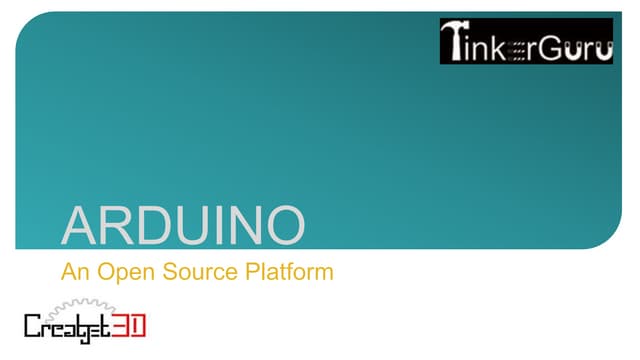 Arduino Open Source Ppt