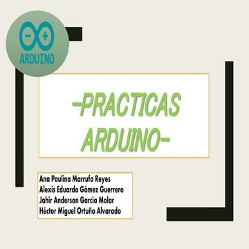 Arduino Alexis Prácticas 2 Ppt