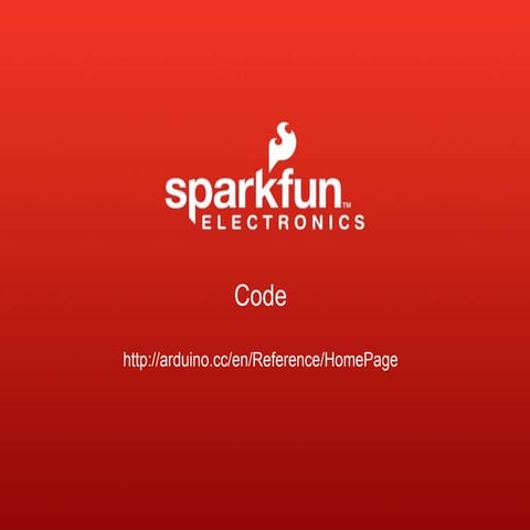 Arduino Section Programming From Sparkfun Ppt