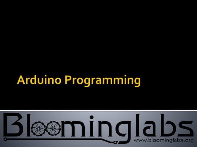 Arduino Slides Ppt