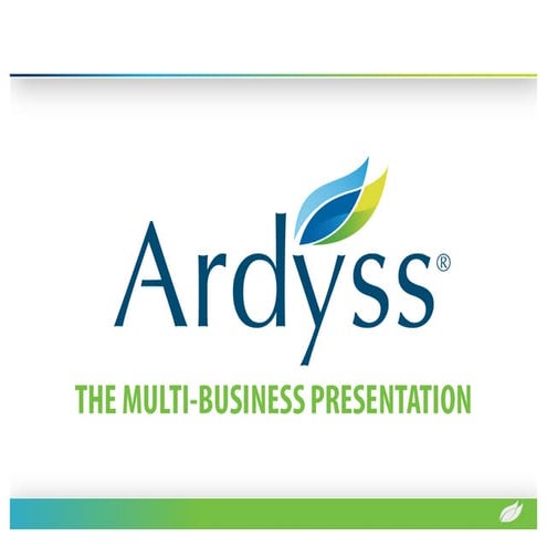 Ardyss International Multi business presentation | PDF