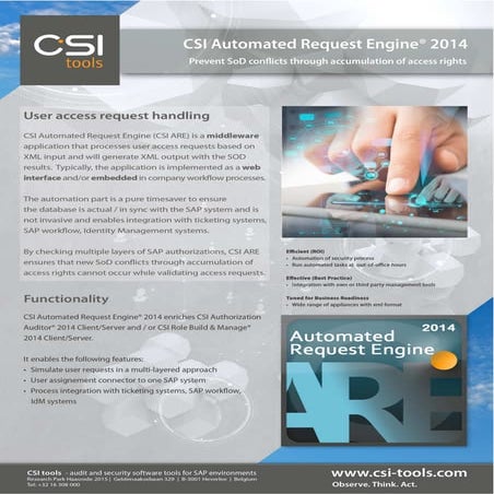 CSI Automated Request Engine 2014 | PDF