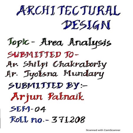 Area analysis of classroom | PDF
