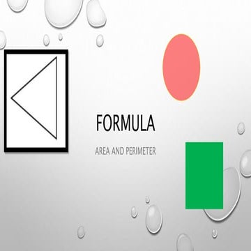 Area and perimeter | PPT