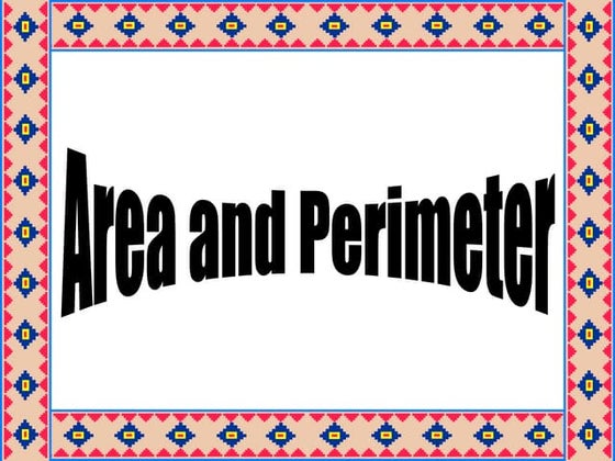 Area and Perimeter PowerPoint For Junior High School.ppt