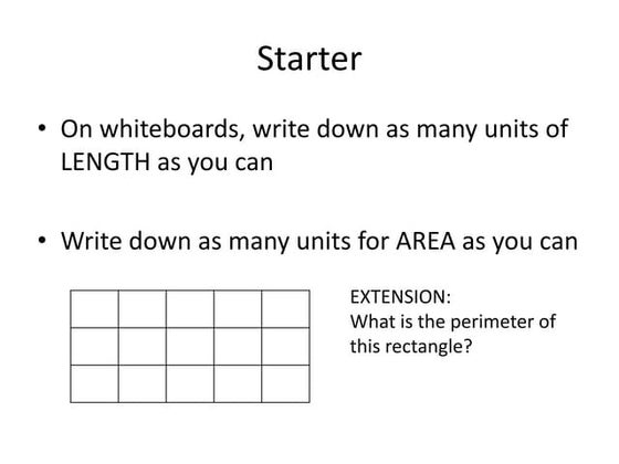 Area & perimeter i | PDF
